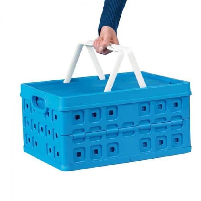 Blue Insulated Folding Crate | Clax Cart